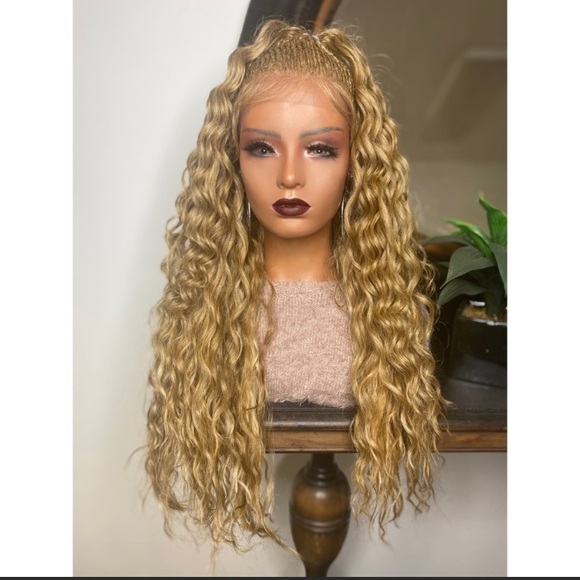 E Beauty Wigs | Accessories | Carol Long Blonde Braided Ponytail Lace ...